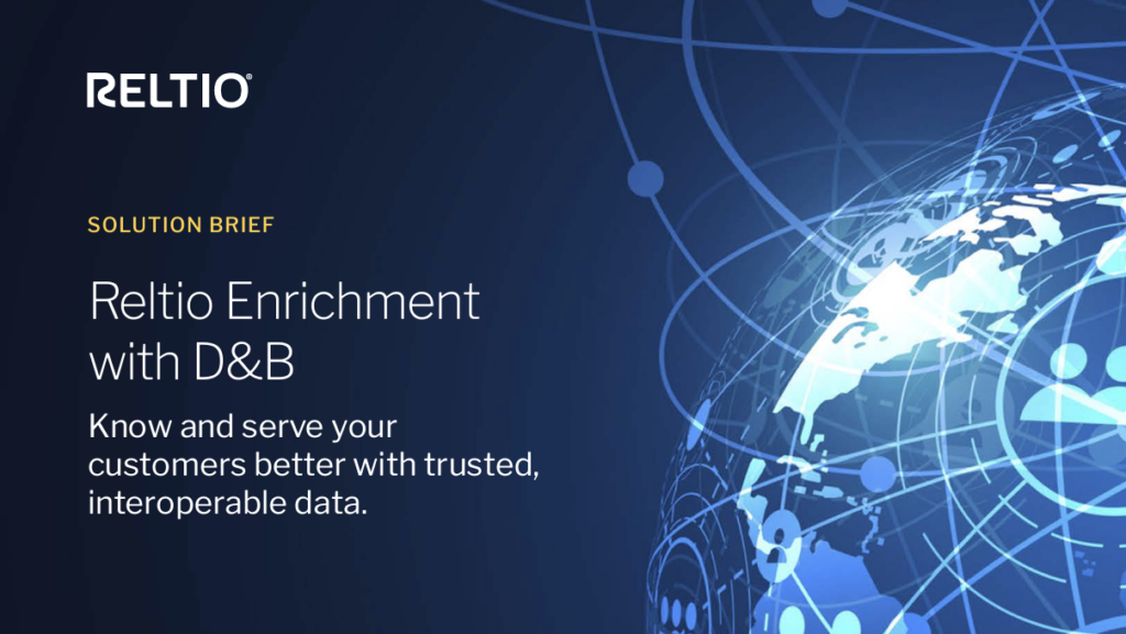 Reltio Data Enrichment with D&B - Reltio