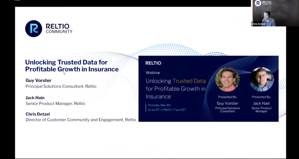 Unlocking trusted data for profitable growth in insurance - Reltio