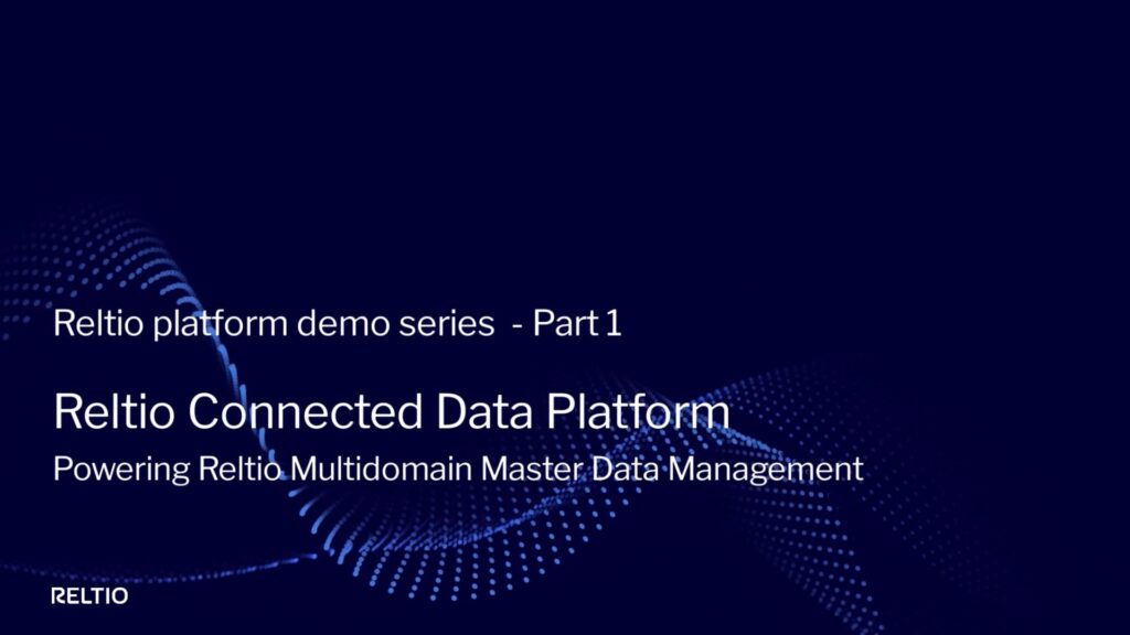 Multidomain MDM - Reltio