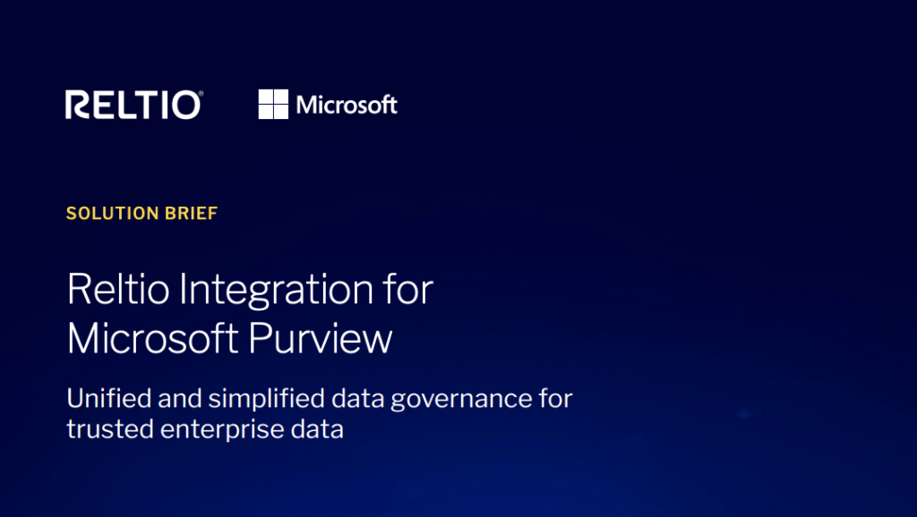 Reltio Integration for Microsoft Purview - Reltio